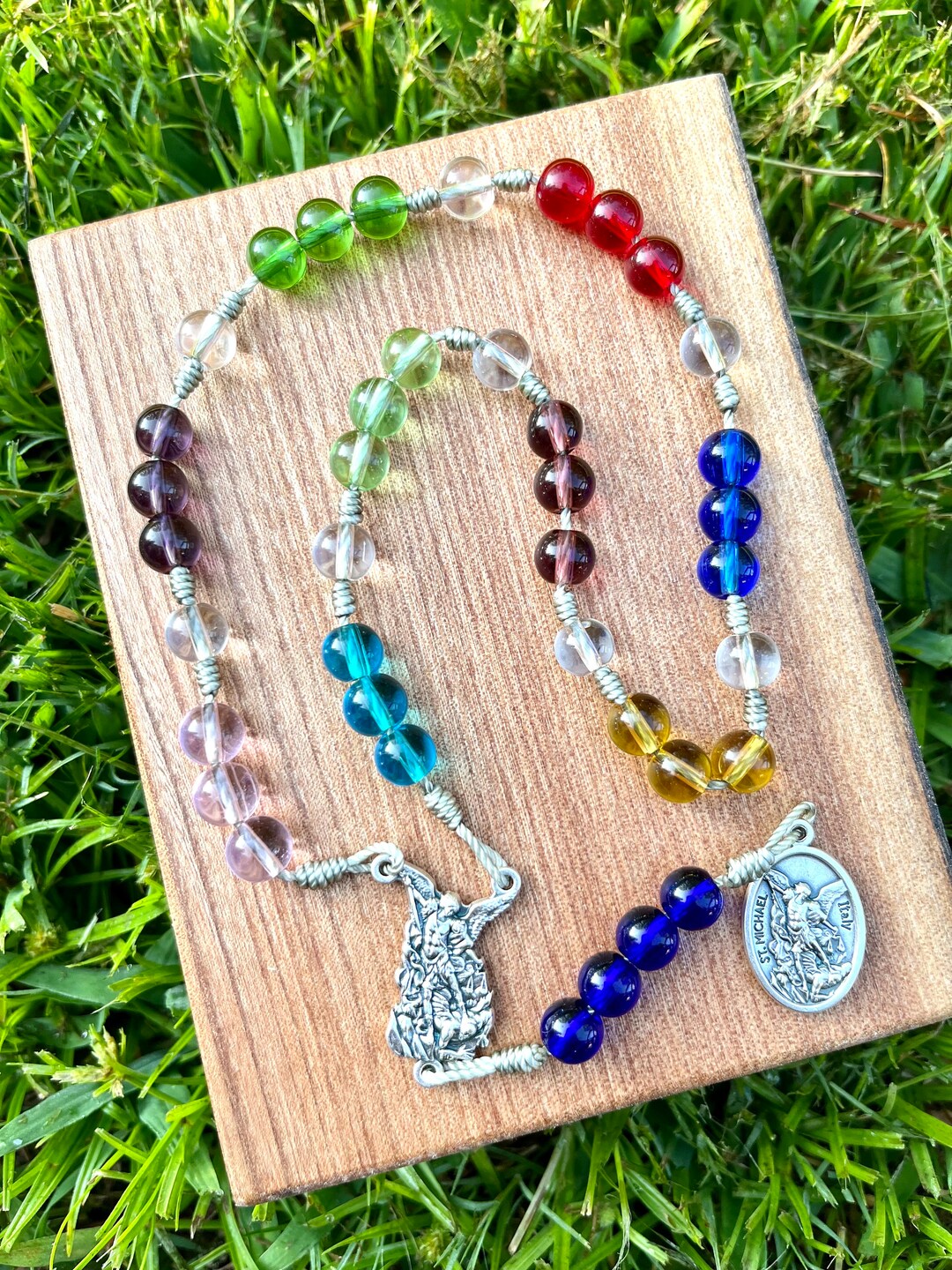 Saint Michael the Archangel Catholic Corded Chaplet, Handmade, Patron ...