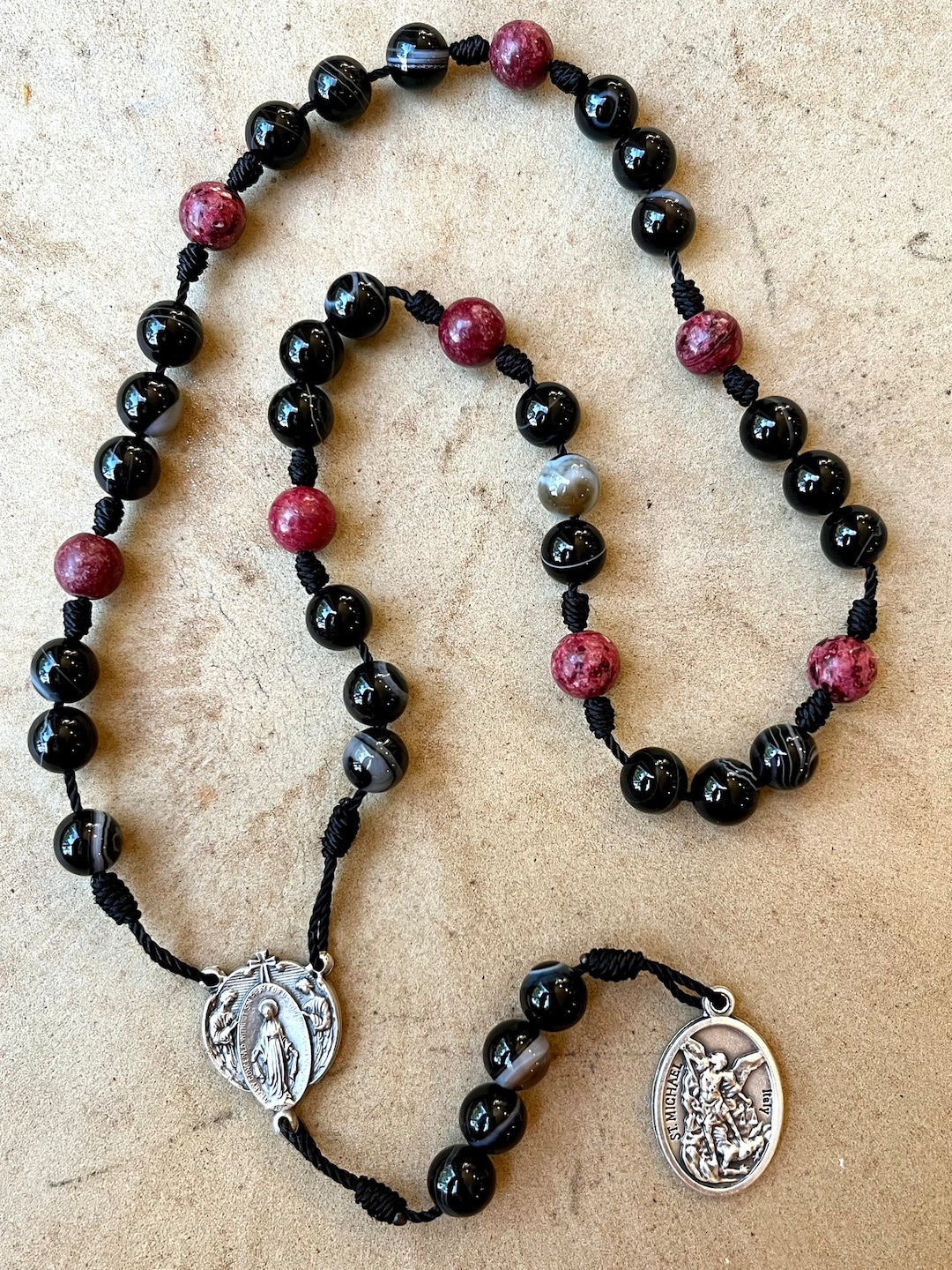 Saint Michael the Archangel Catholic Corded Chaplet, Handmade, Patron ...