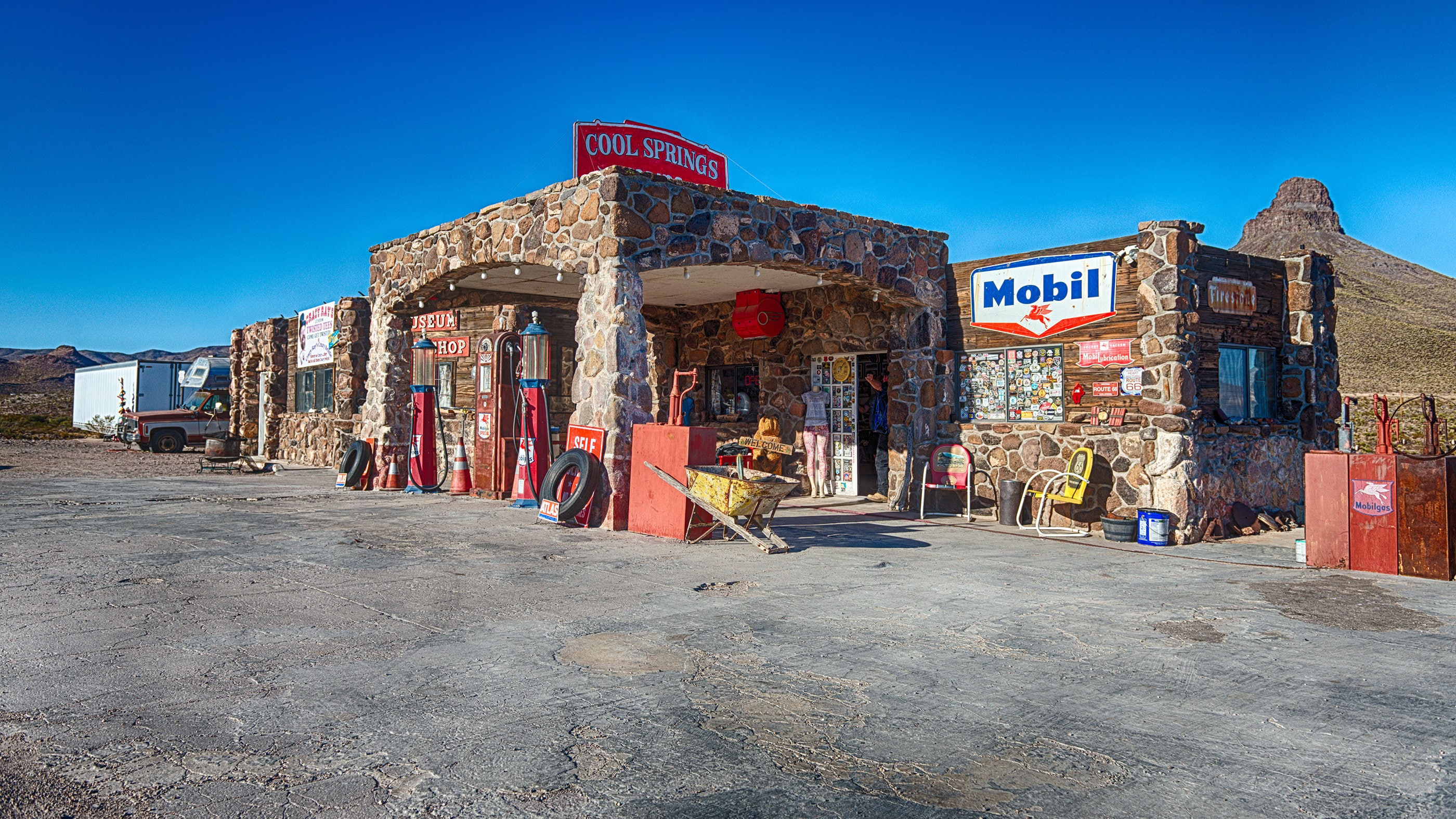 Cool Springs Station, Vintage Gas Station on Famous Route 66, Oatman ...