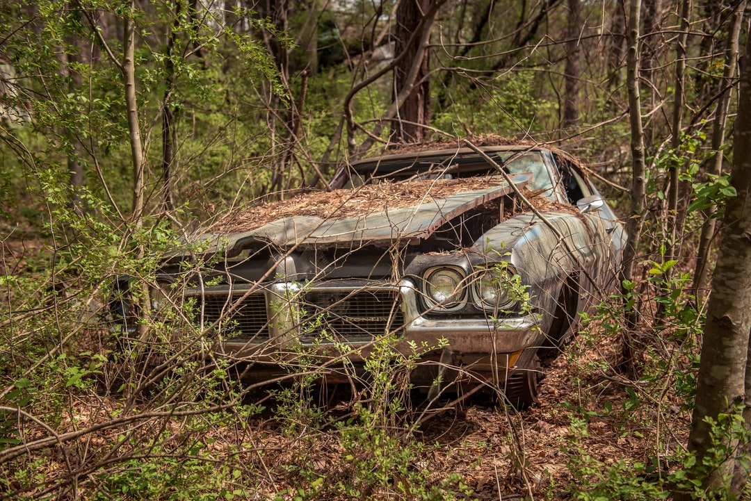 Retro Antique Classic Rusty Vintage 70s Pontiac Lemans Found in the ...