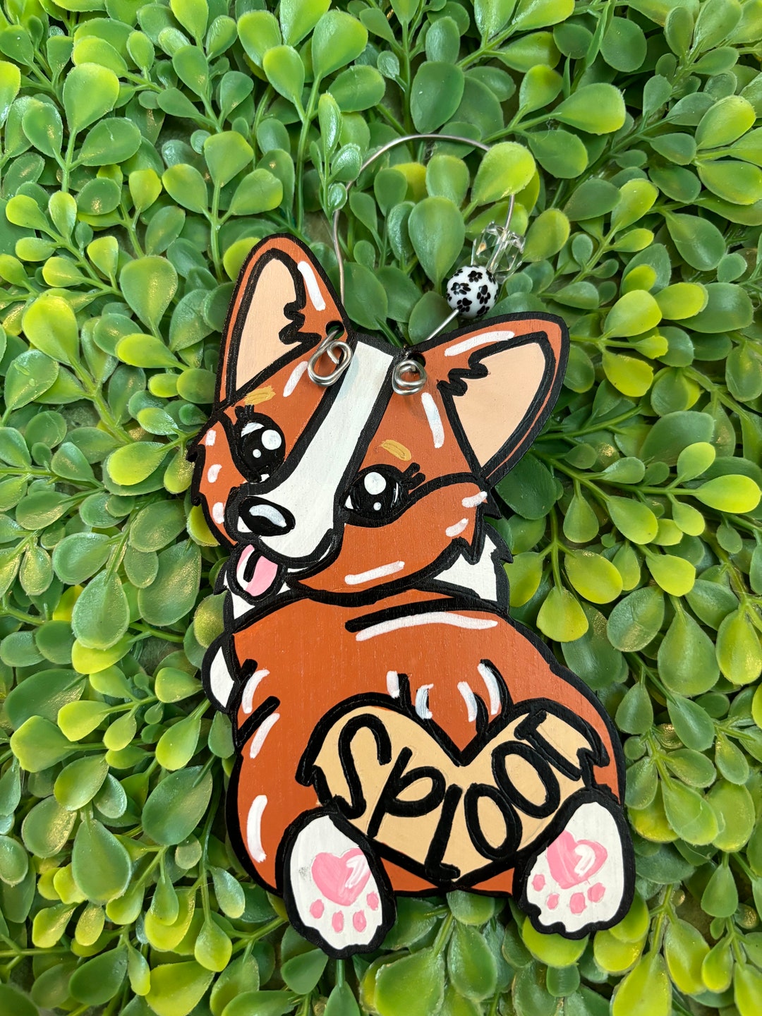 Corgi Christmas Sploot Ornament, Corgi Gift for Her, Corgi Art, Dog ...