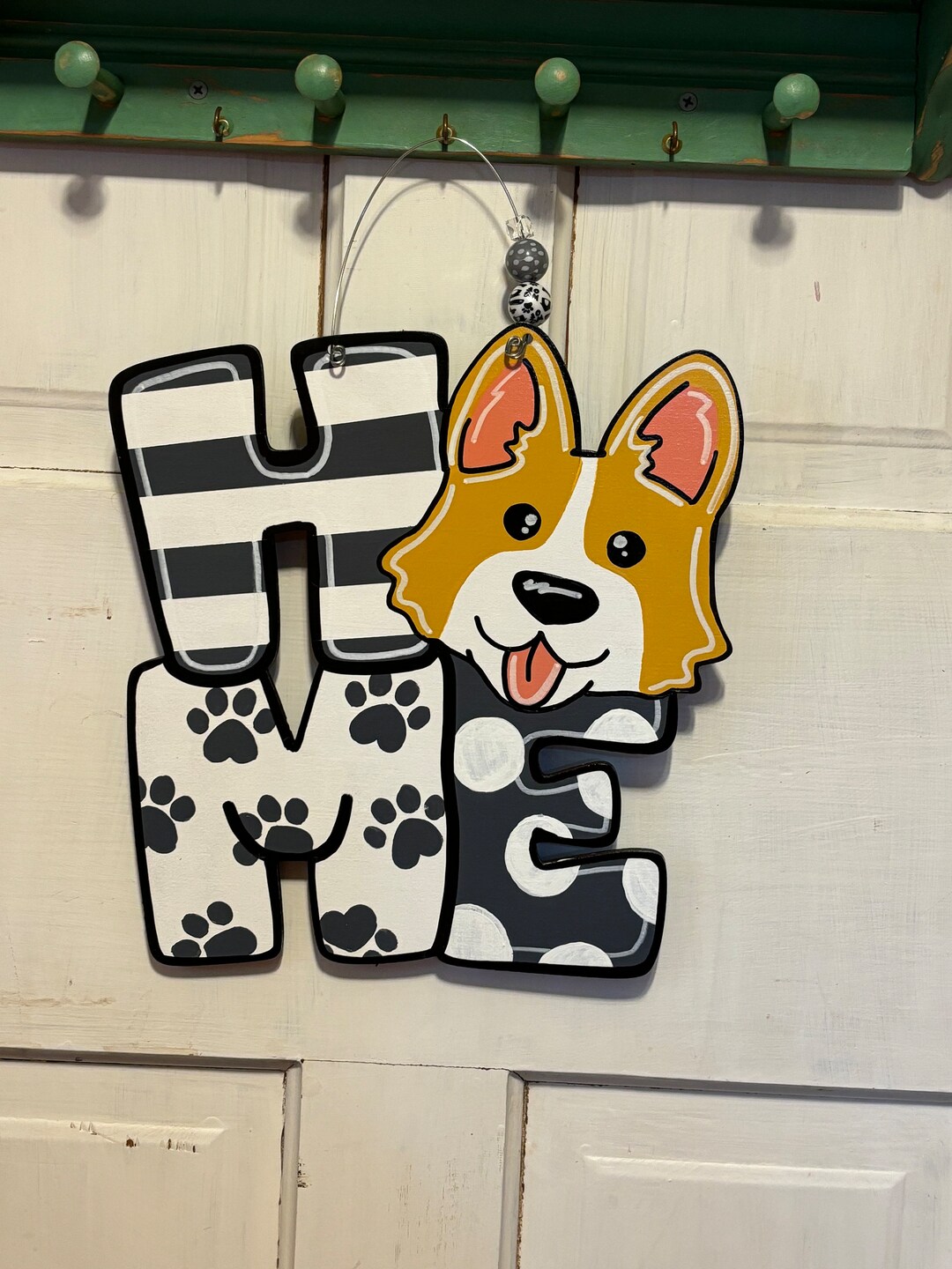 Small Corgi Home Sign, Dog Door Decor, Corgi Outdoor Decor, Corgi ...