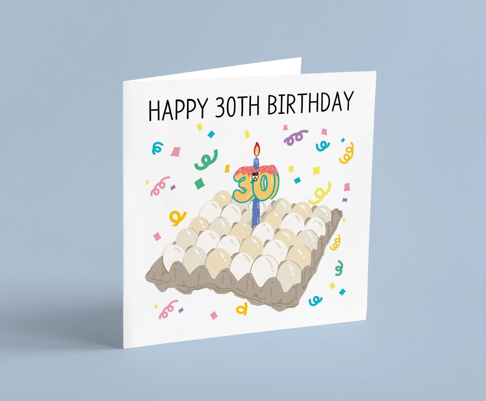INSTANT Download, PRINTABLE Card | Happy 30th Birthday Card, Card for ...