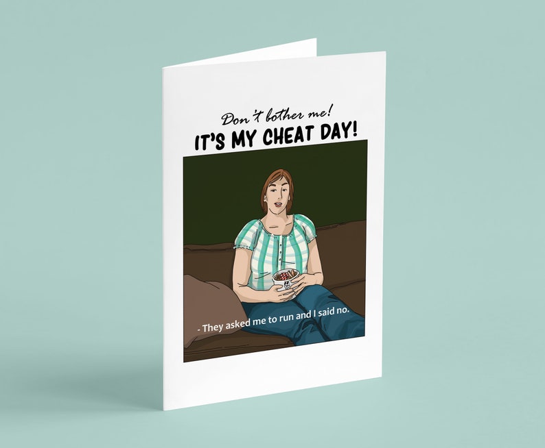 INSTANT Download, PRINTABLE Card | Cheat Day Card, Don't Bother Me, It ...