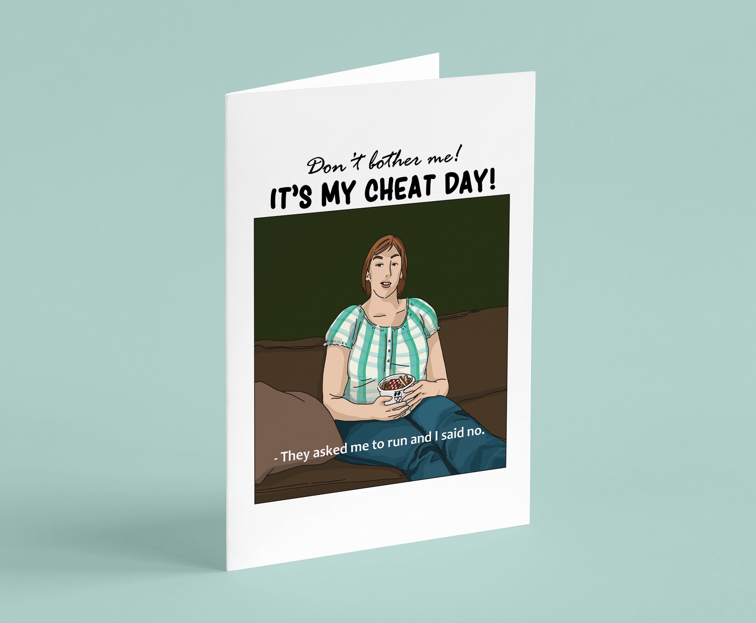 INSTANT Download, PRINTABLE Card Cheat Day Card, Don't Bother Me, It's ...