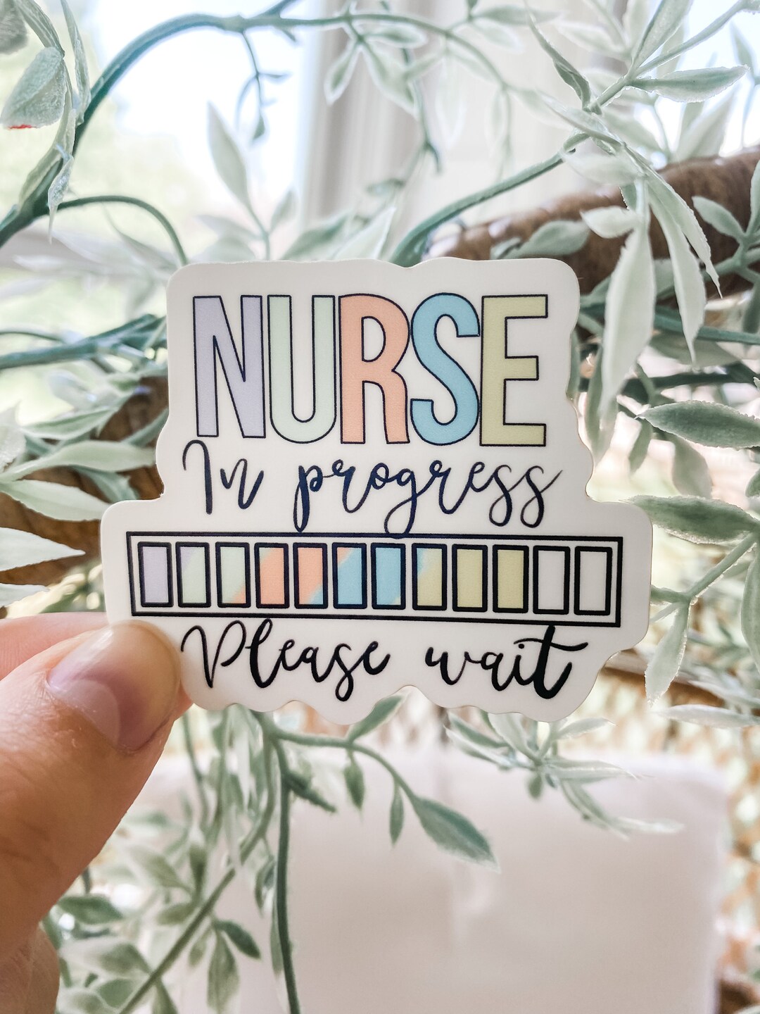 Nurse in Progress Please Wait Sticker Student Nurse Future Nurse ...