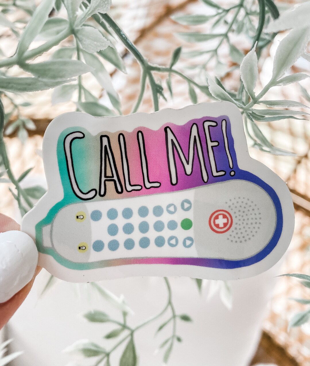 Call Me Call Light Sticker Nurse Medical Humor - Etsy