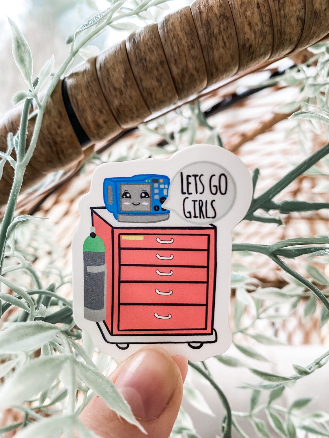 Let’s Go Girls Crash Cart Sticker Nurse Medical Humor - Etsy