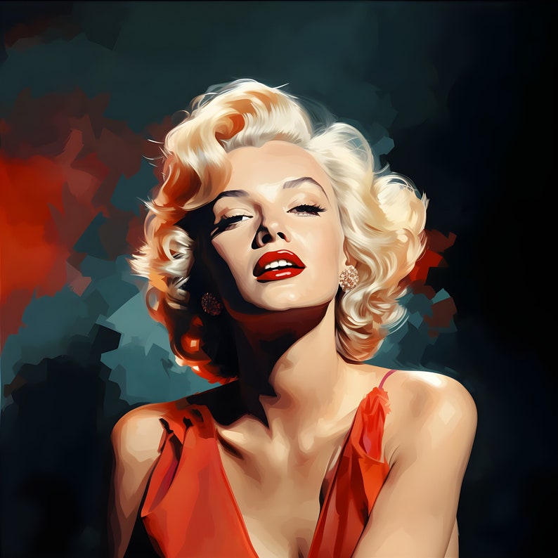 A Pop Art Portrait of Marilyn Monroe - Etsy Australia