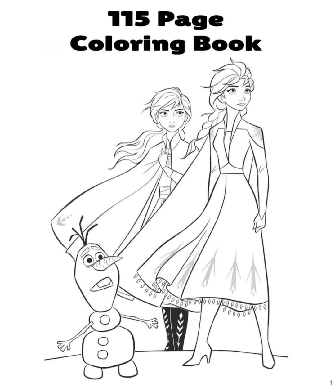 Frozen Olaf Coloring Page