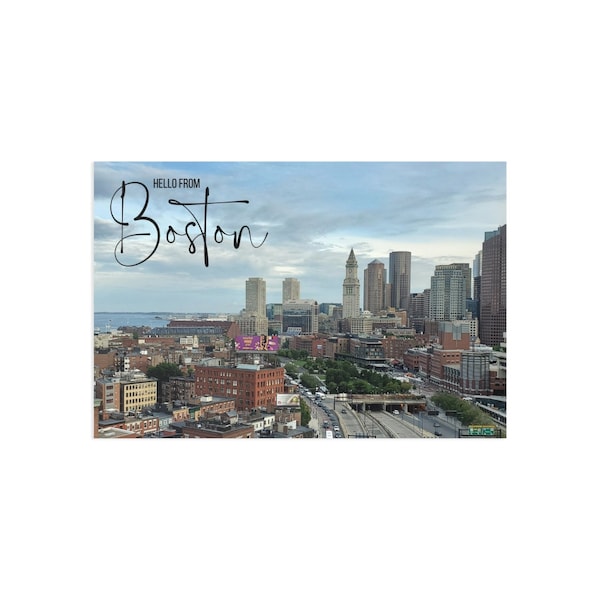Boston Postcard - Etsy