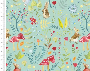 Peter Rabbit Upholstery Sewing Craft Printed Fabric Panels Peter and ...