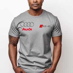 Audi RS6 T-shirt Stylish Audi Logo With Rings Perfect Gift for Car ...