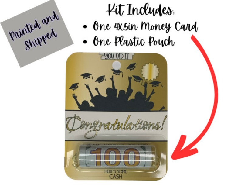 Congratulations Money Card Graduation Gift Money Card High School ...