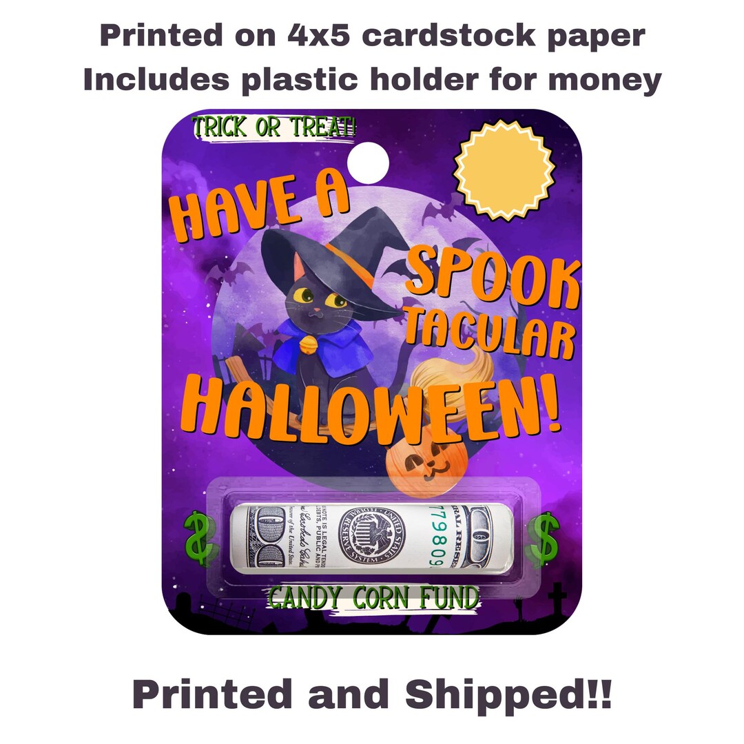 Have a Spook Tacular Halloween | Money Card | Trick or Treat | Gift ...
