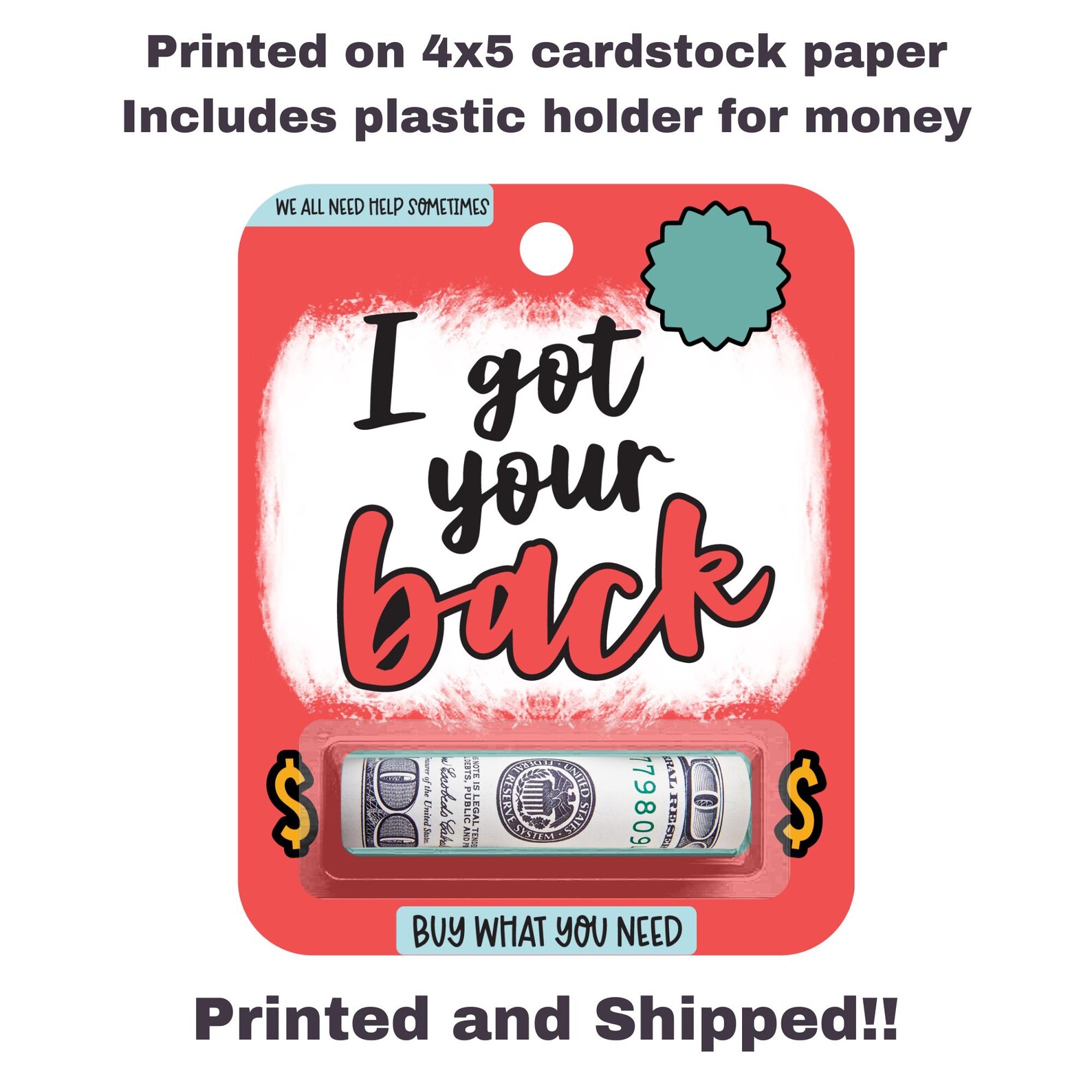 I Got Your Back Money Card | Thank You | Money Card | Gift Card | Cash ...