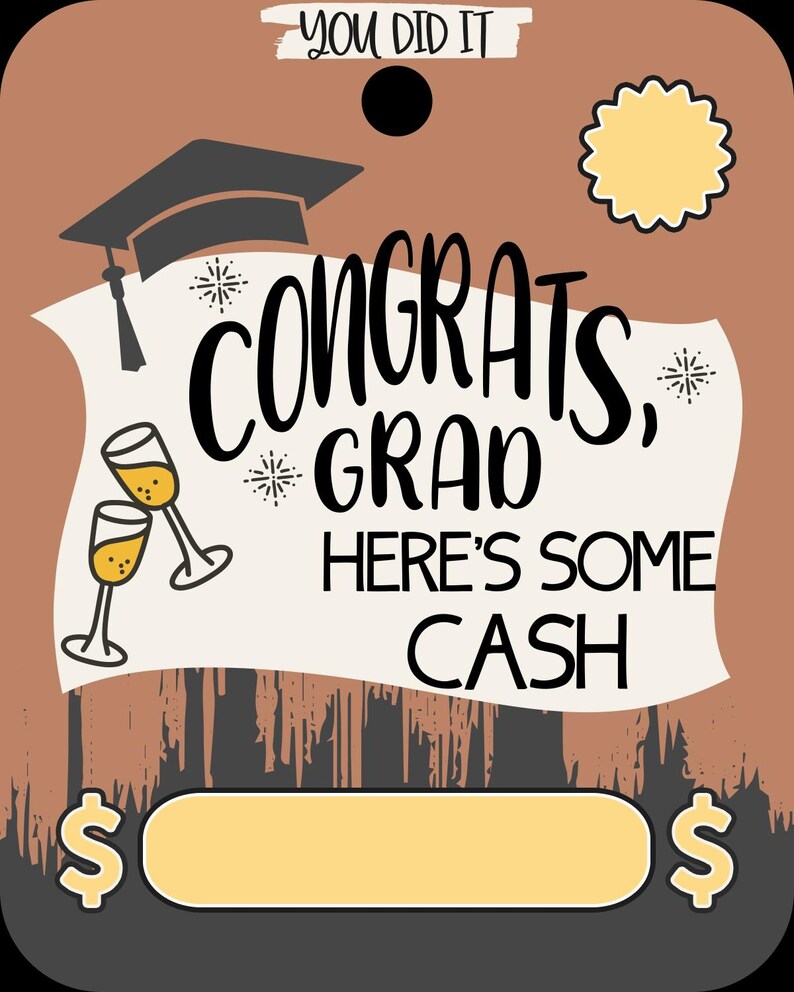 Congrats, Grad Here's Some Cash | Graduation Gift | Money Card | High ...
