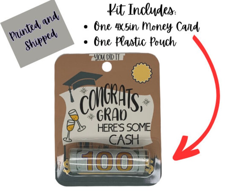 Congrats, Grad Here's Some Cash Graduation Gift Money Card High School ...