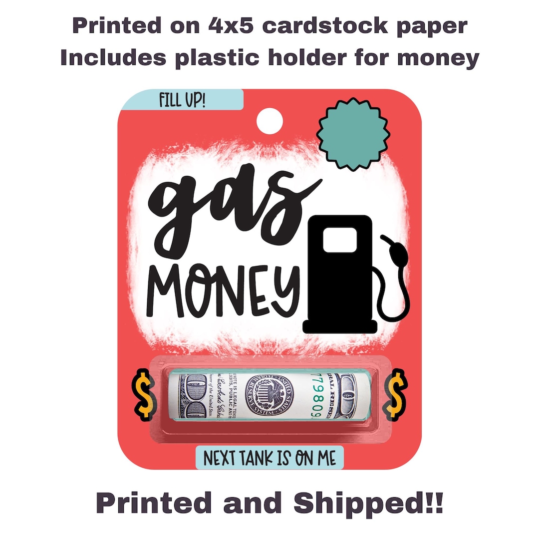 Gas Money - Money Card | Money Card | Gas Card Gift | Gift Card | Cash ...