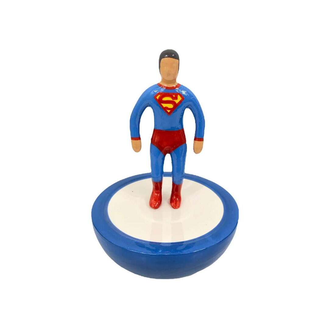 Subbuteo Giant Superman Sculpture Signed Stefano Puzzo in Ceramic - Etsy