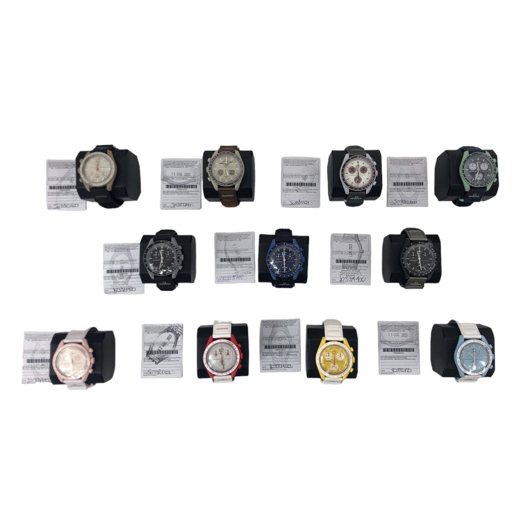 Complete Moonswatch Omega X Swatch Collection 11 PCS ANC2306 - Etsy