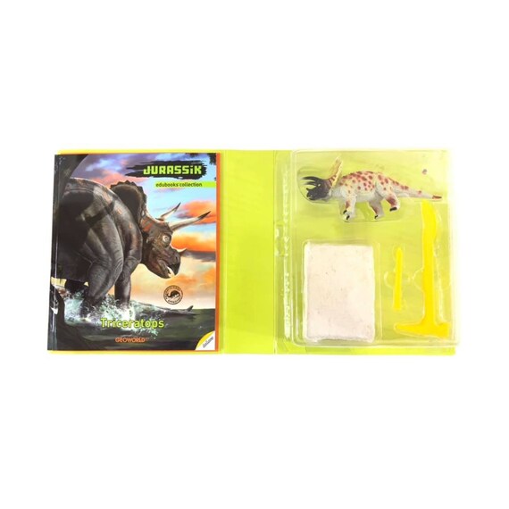 Excavation Kit Triceratop GEOWORLD Book | Etsy