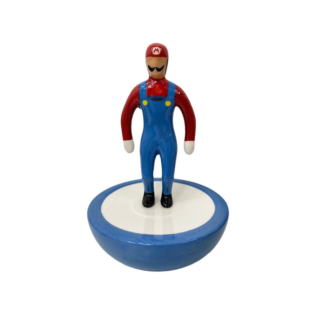 Subbuteo Giant Super Mario Sculpture Signed Stefano Puzzo in Ceramic - Etsy
