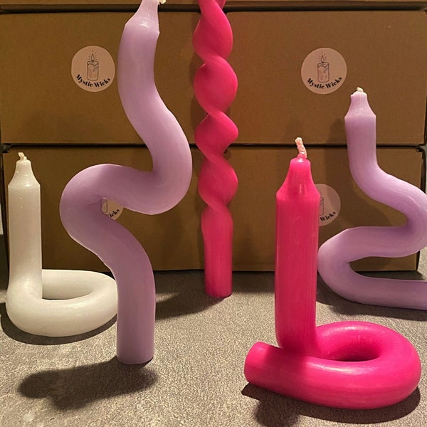 Twisted Candle - Etsy
