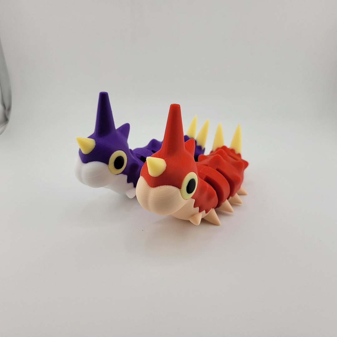 Wurmple (articulated), Desk Decoration, Pokémon Decor, Shiny Pokémon ...