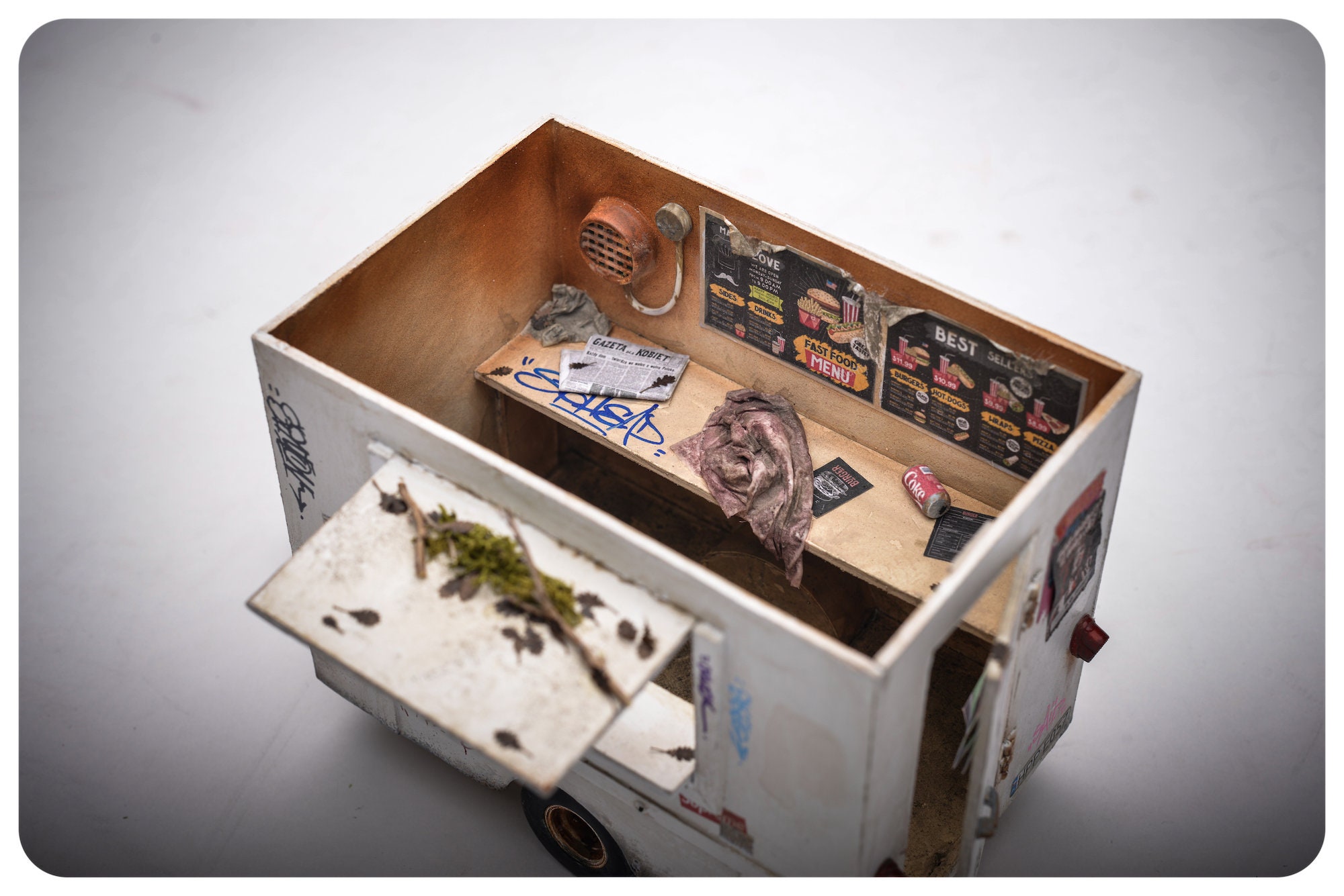 Diorama Food Truck in Handmade Cardboard - Etsy