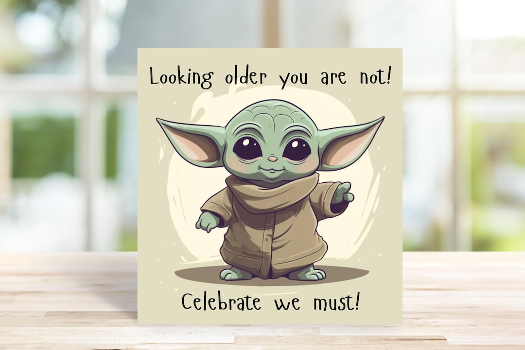 Baby Yoda Birthday Card | Star Wars | Boys | Occasion | Friend ...