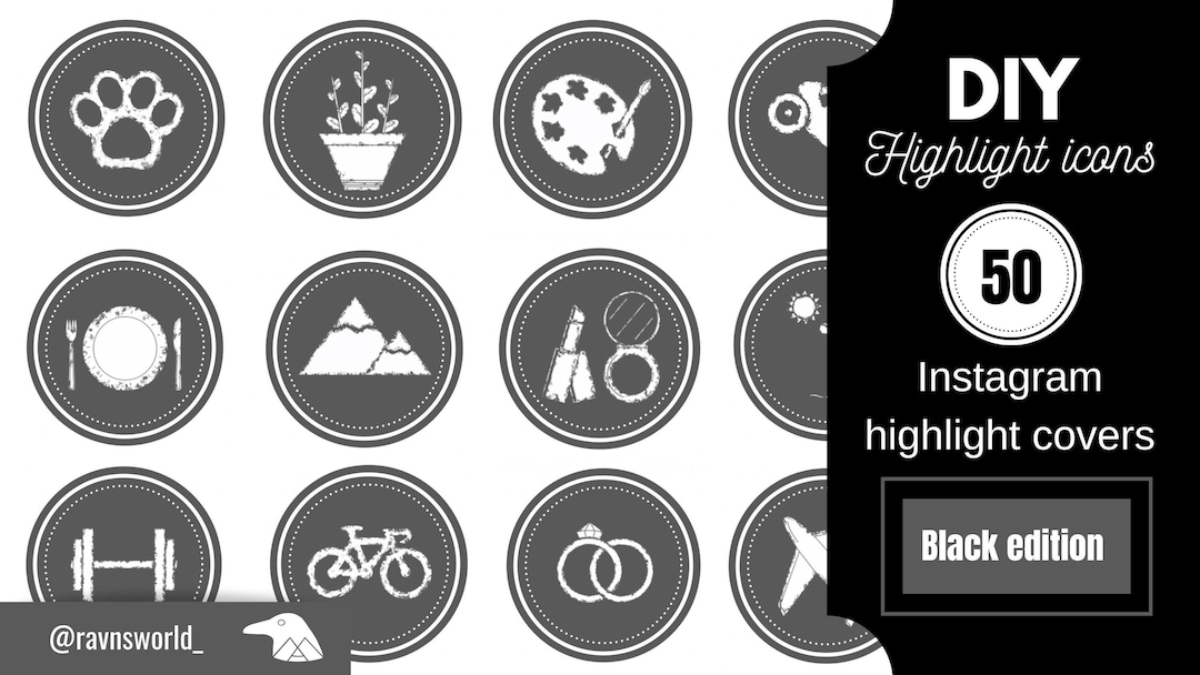 50 DIY Instagram Highlights Icons Instagram Stories Covers - Etsy