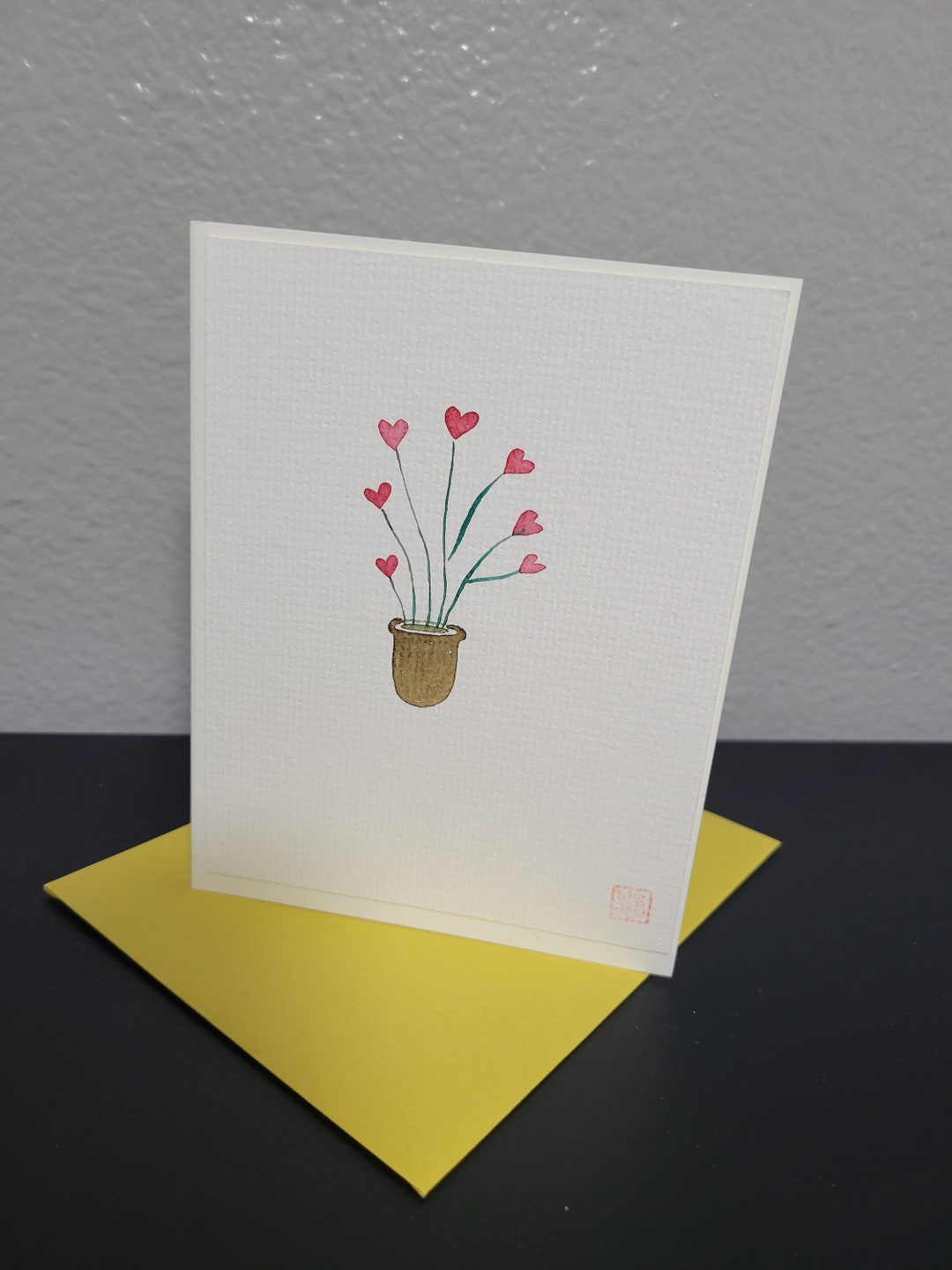 Valentine's Day Cards, Hand Painted Cards, Notecards, Watercolor Cards ...