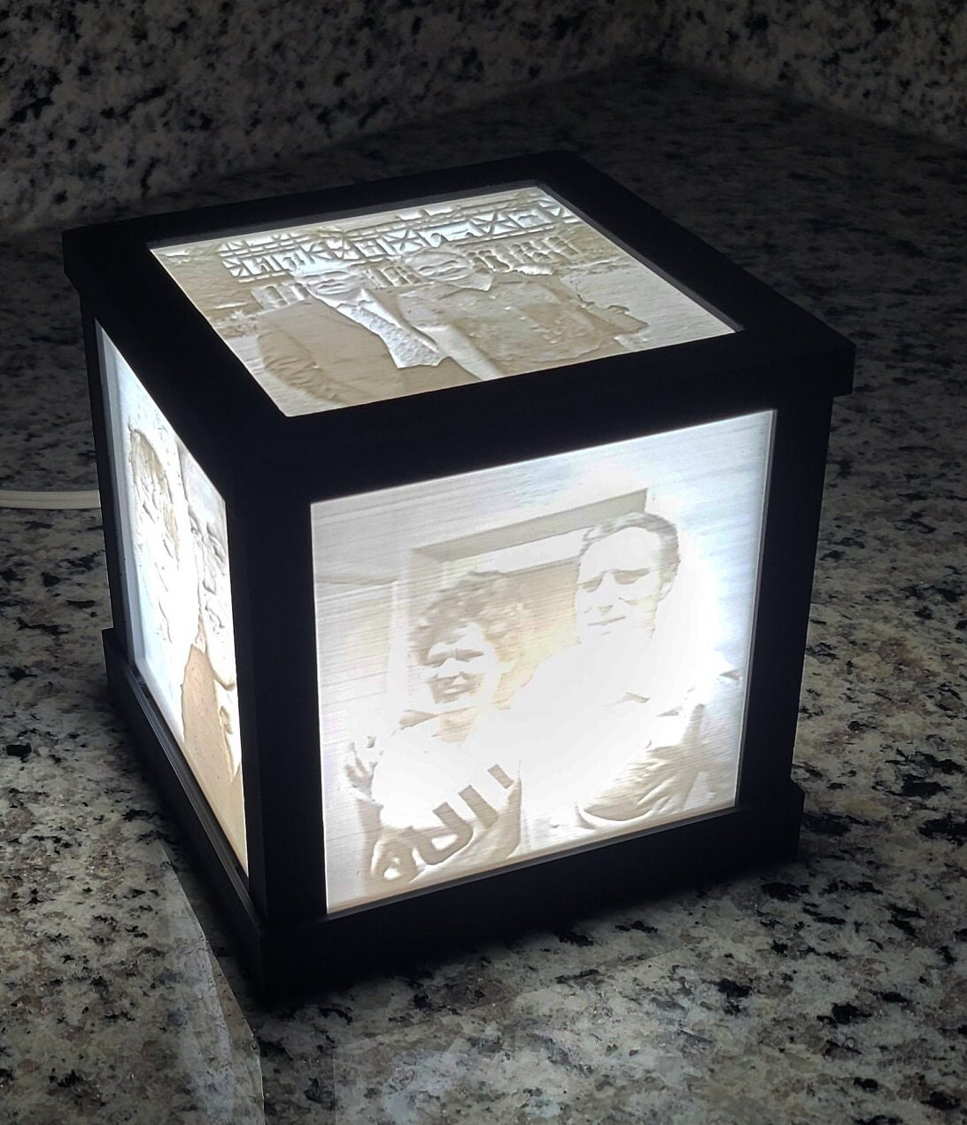 5 Picture Lithophane Cube With LED Light and Switch - Etsy