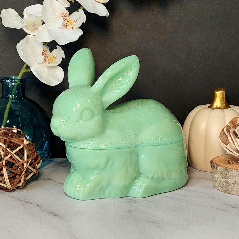 Bunny Candy Dish With Lid - Etsy