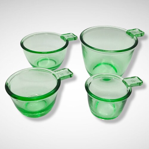 Jadeite Green Glass Measuring Cup W/ Markers Depression - Etsy