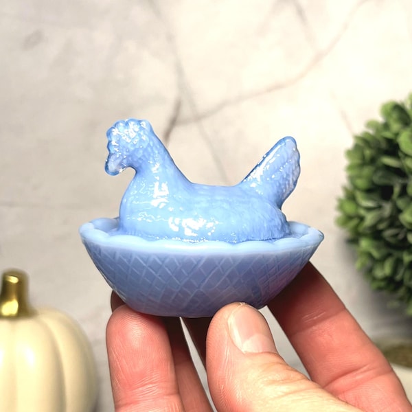 Hen Glass Salt Cellar - Etsy