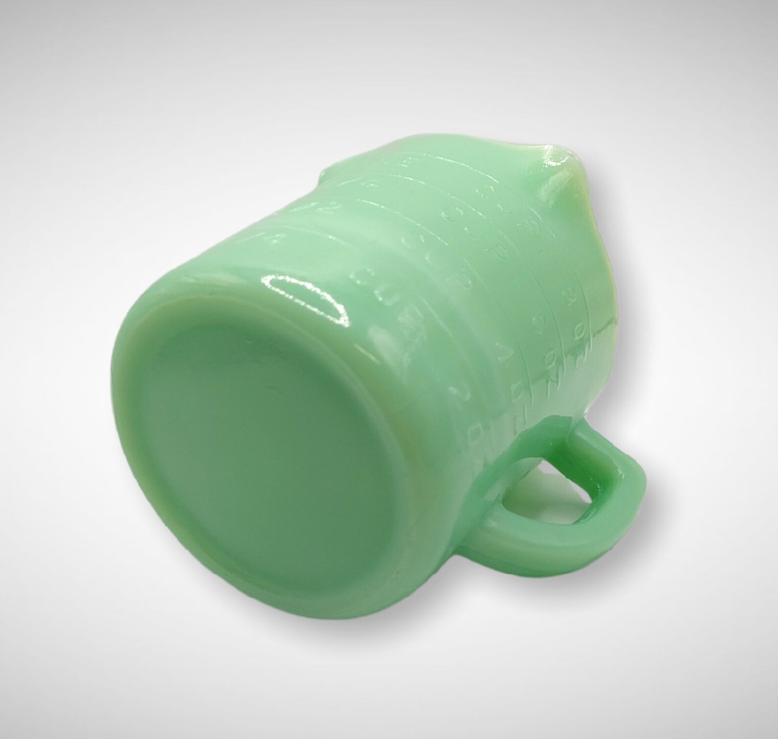 Jadeite Green Glass Measuring Cup W/ Markers Depression - Etsy