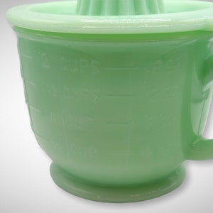 Jadeite Juicer Reamer & 2 Cup Measuring Cup, Huge 2 PC Depression Style ...