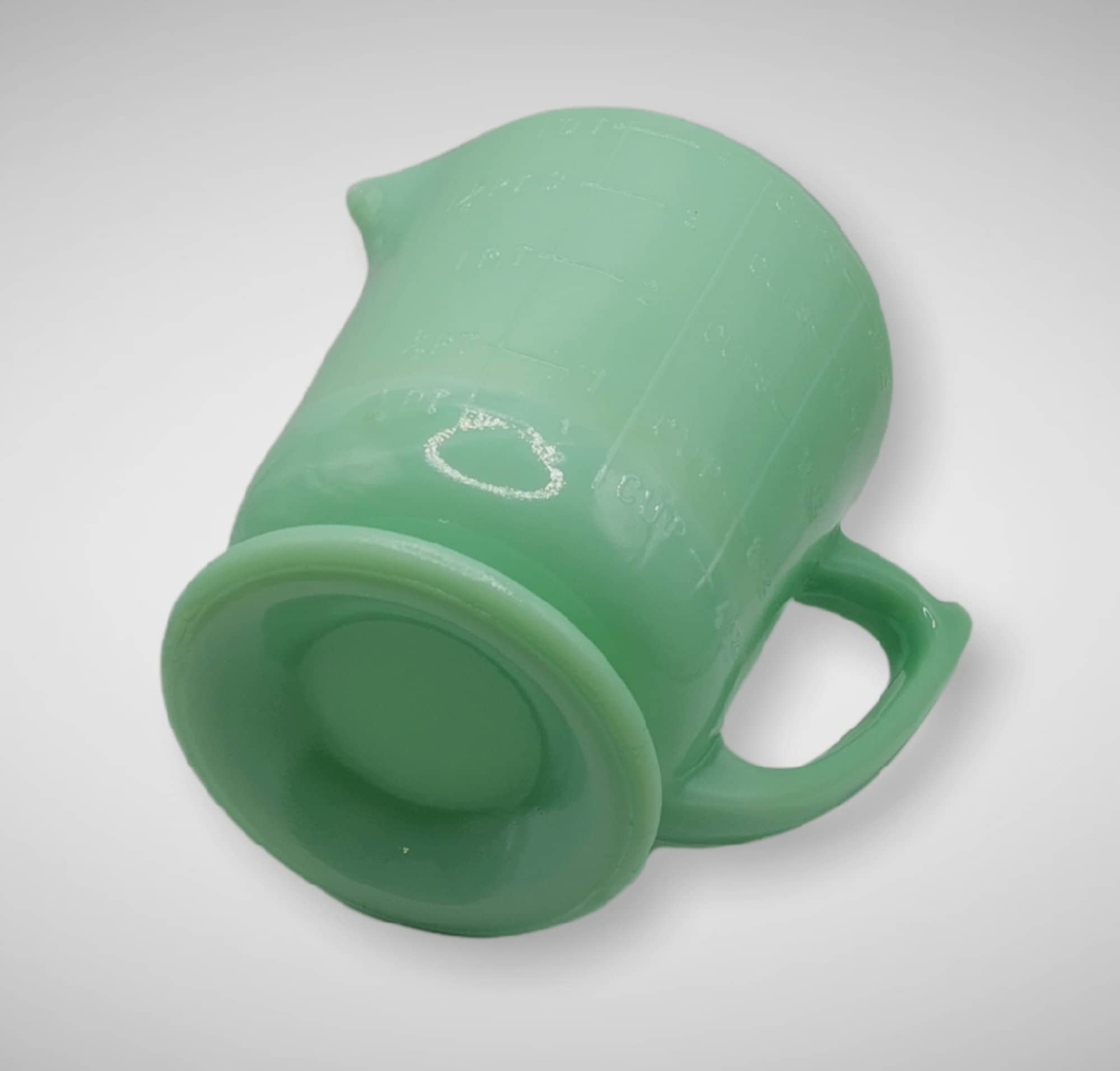Jadeite Glass 4 Cup Measuring Cup Pitcher W/ Markers Large - Etsy