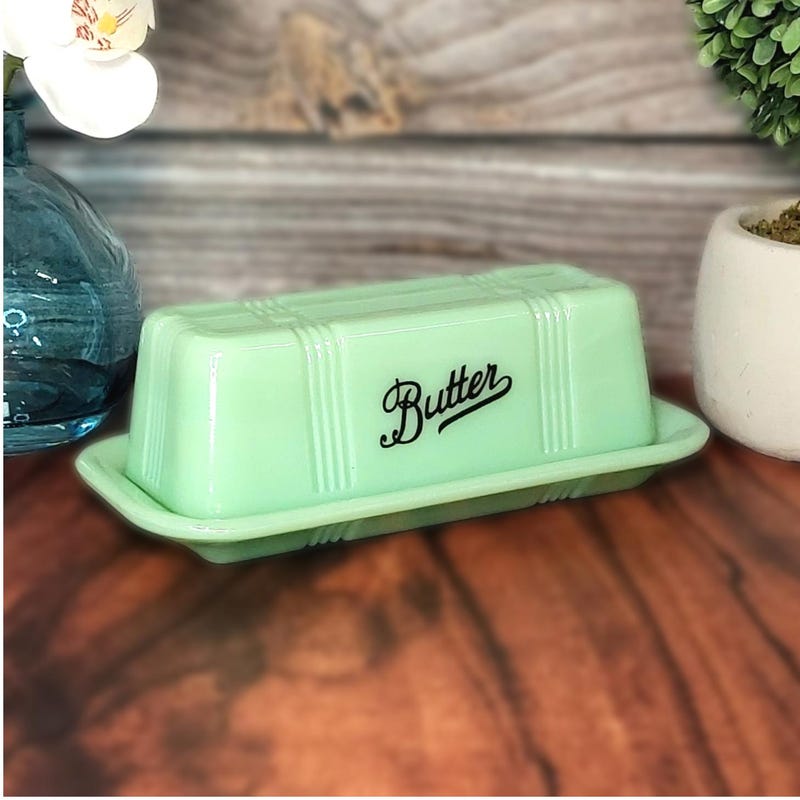 Jadeite Butter Dish - Etsy