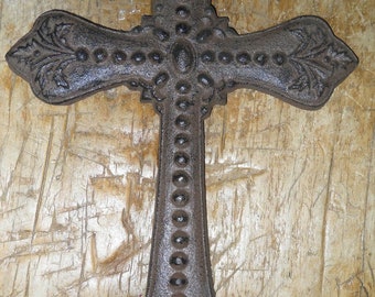 Cast Iron Wall Cross | Etsy