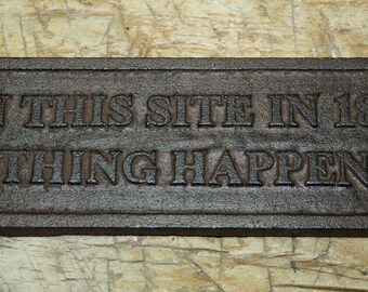 Cast Iron Sign | Etsy