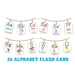 Printable Alphabet Flash Cards, Preschool Flashcards, Learning Resource ...