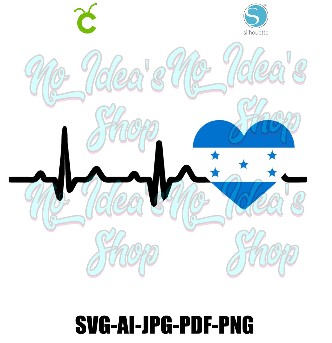 Corazon de Honduras Catracha Catracho Svg Digitale Dateien - Etsy.de