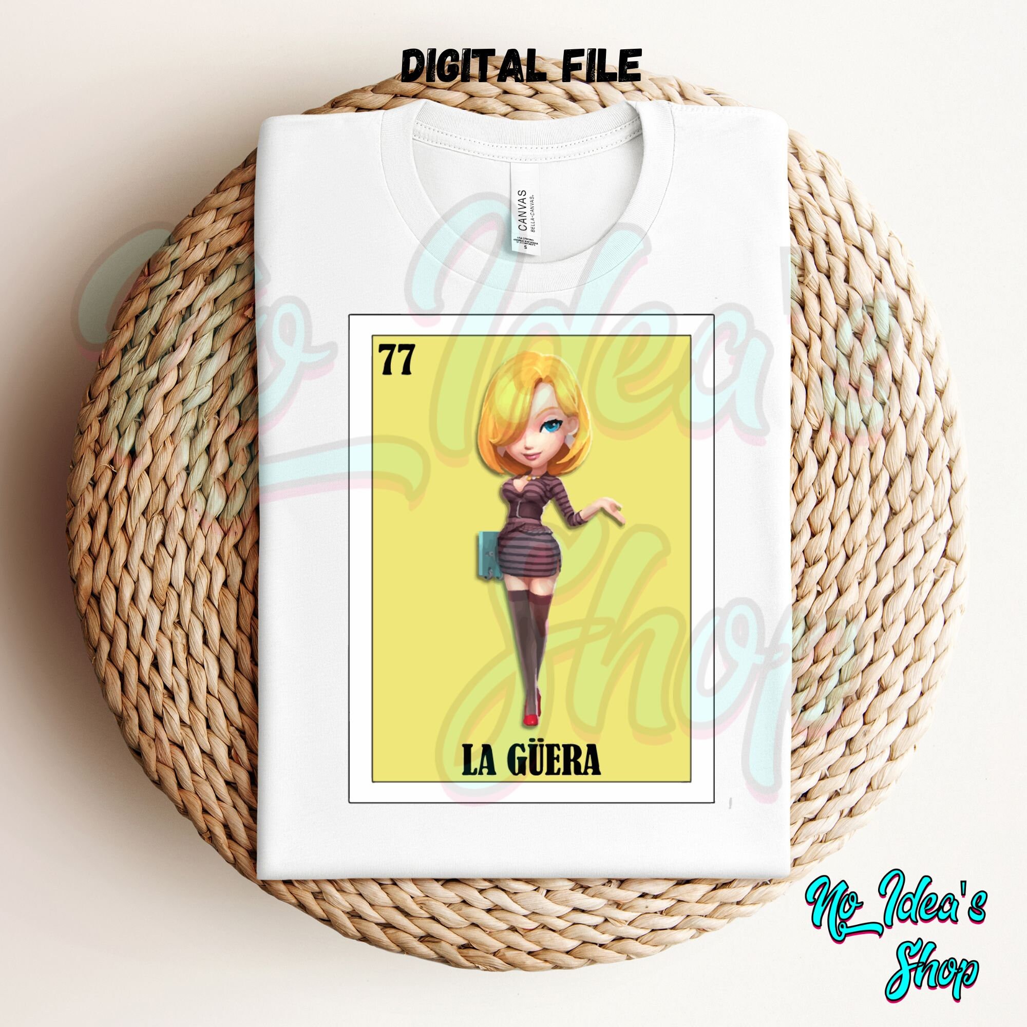 La Guera Loteria Mexicana PNG and JPG File Sublimation Design - Etsy