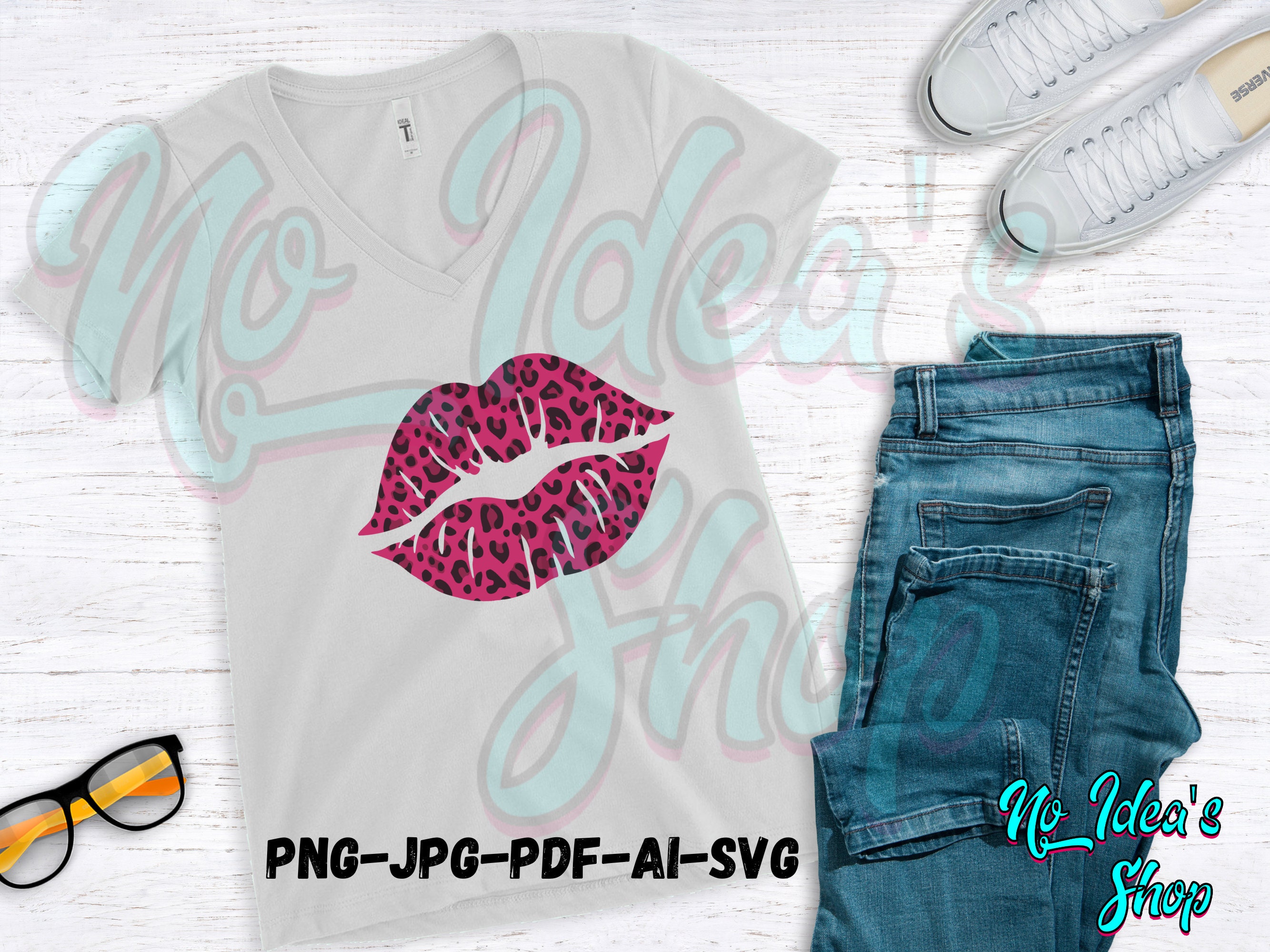 Leopard and Pink Lips Svg and Sublimation Pink and Leopard - Etsy