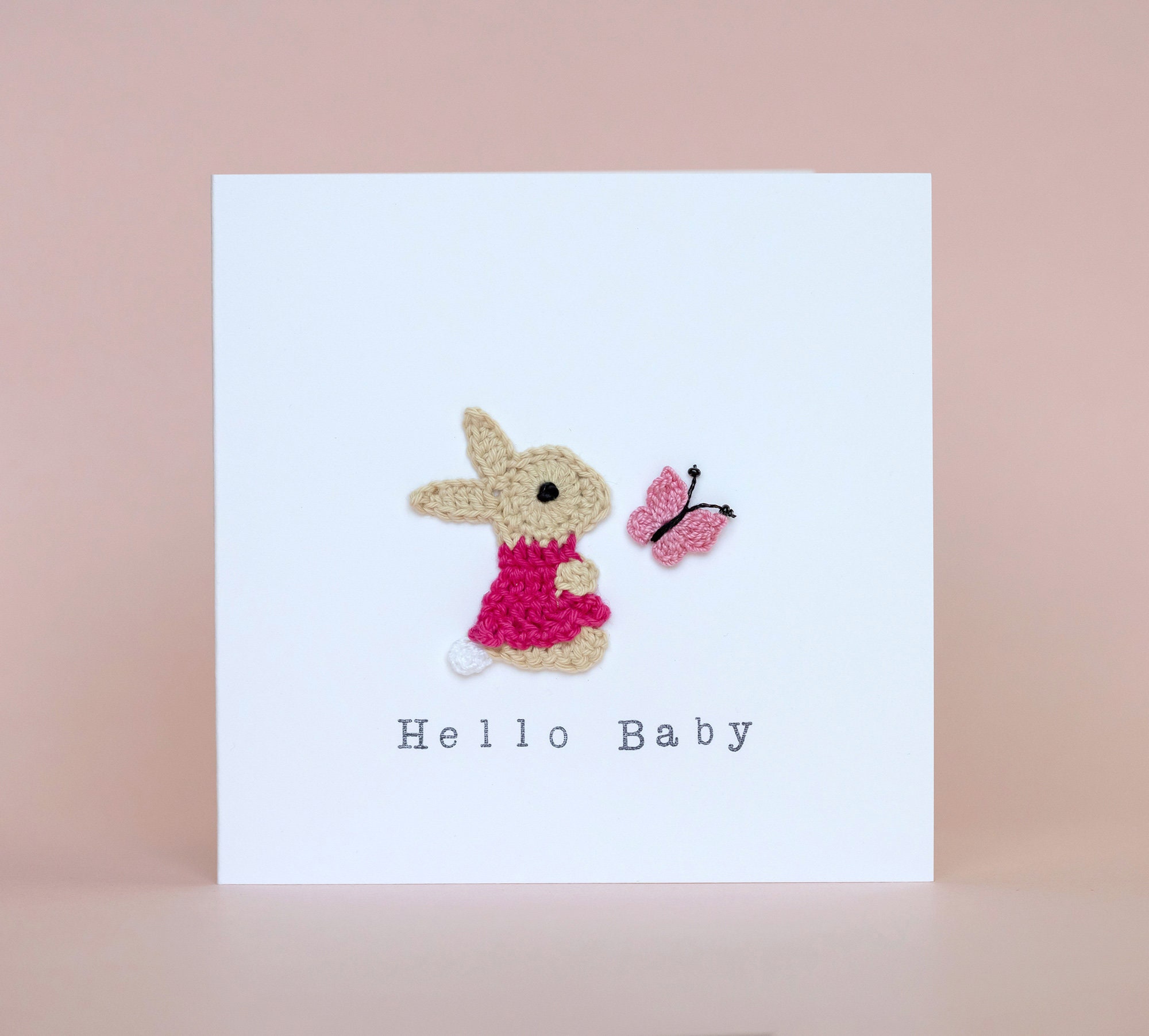 Personalised New Baby Card Hello Baby Card New Baby Girl - Etsy