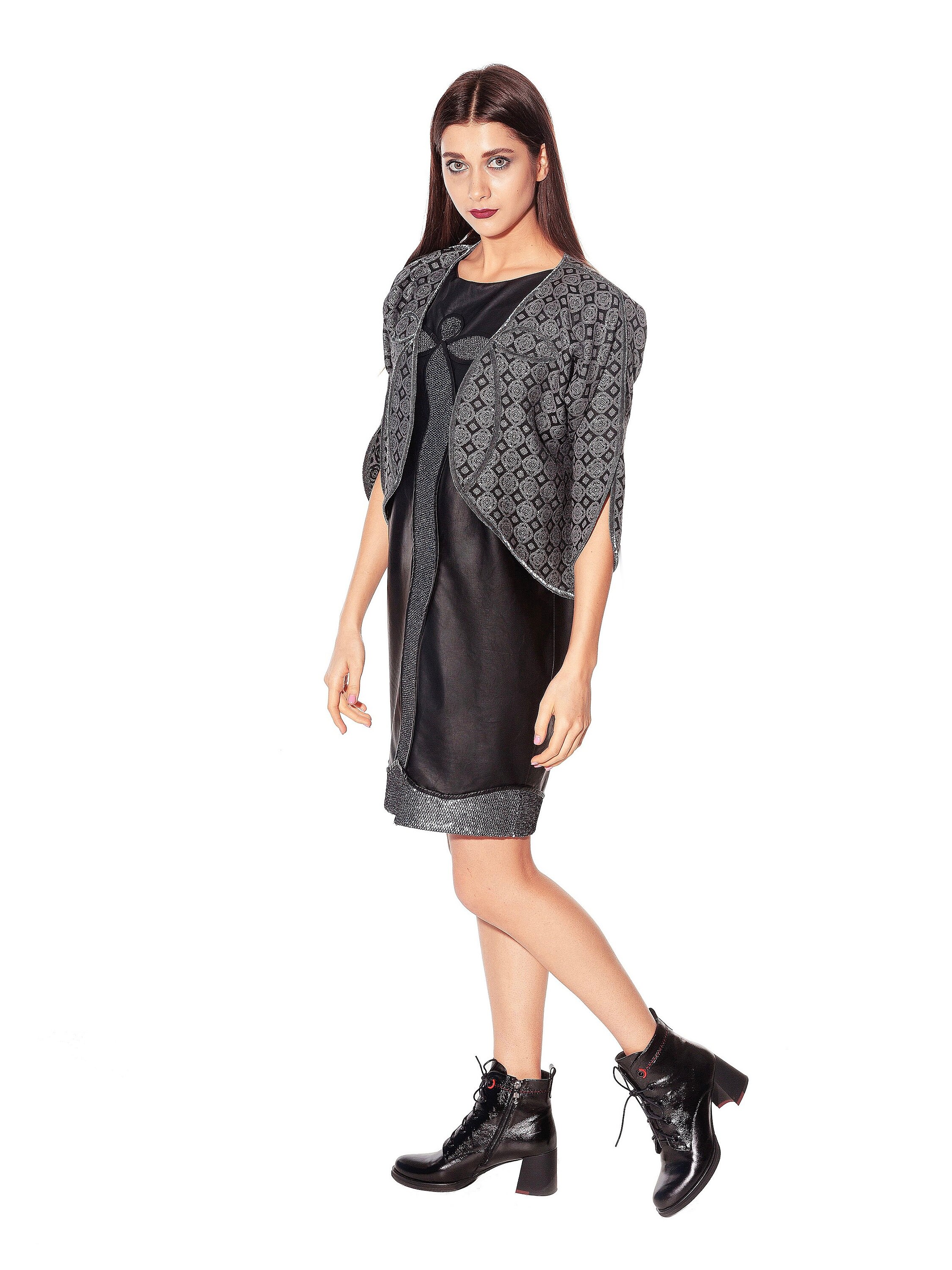 Evening Black Mini Dress Mini Vestido Negro Black Leather Mini Dress ...