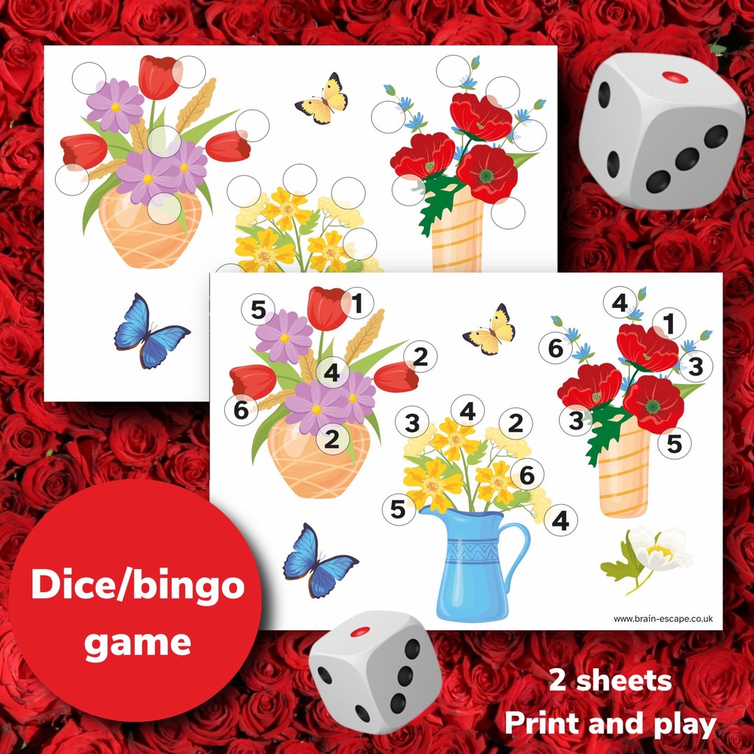 2 Roller Dice Games. Fireworks and Flowers. an Easy Dice Rolling ...